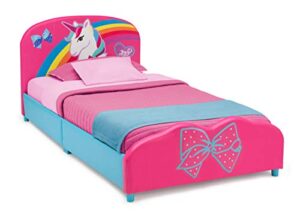 delta children upholstered twin bed, jojo siwa