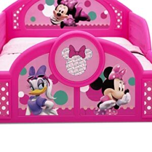 Delta Children Minnie Mouse Sleep & Play Toddler Bed and Toy Box -Bedroom Set