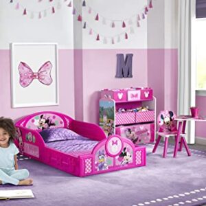 Delta Children Minnie Mouse Sleep & Play Toddler Bed and Toy Box -Bedroom Set