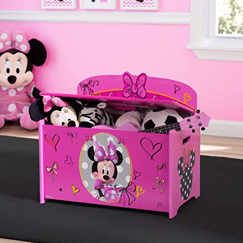 Delta Children Minnie Mouse Sleep & Play Toddler Bed and Toy Box -Bedroom Set