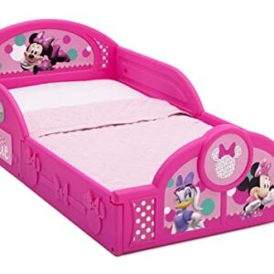 Delta Children Minnie Mouse Sleep & Play Toddler Bed and Toy Box -Bedroom Set