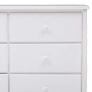 Delta Children Clermont 6 Drawer Dresser, Greenguard Gold Certified, Bianca White