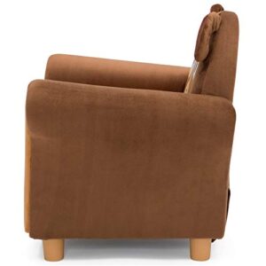 Delta Children Cozy Children's Chair - Fun Animal Character, Brown Puppy