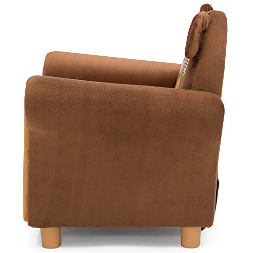 Delta Children Cozy Children's Chair - Fun Animal Character, Brown Puppy