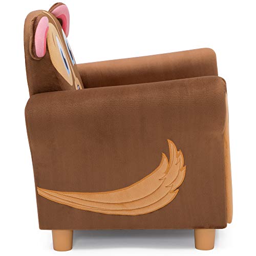 Delta Children Cozy Children's Chair - Fun Animal Character, Brown Puppy