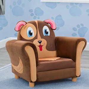 Delta Children Cozy Children's Chair - Fun Animal Character, Brown Puppy