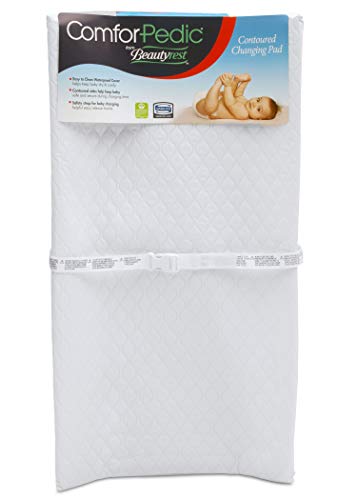 Waterproof Baby and Infant Diaper Changing Pad, ComforPedic from Beautyrest, White