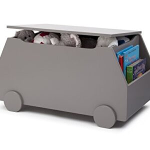 Delta Children Metro Toy Box, Classic Grey