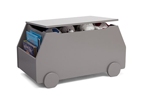 Delta Children Metro Toy Box, Classic Grey