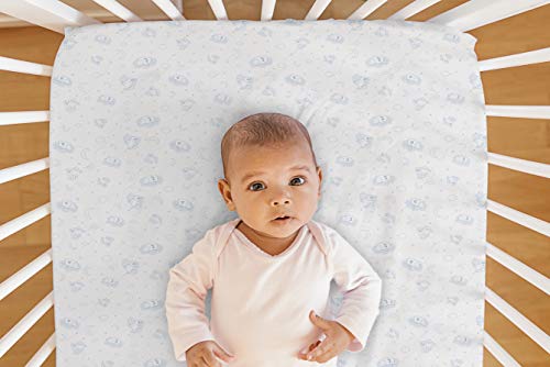 Serta PerfectSleeper Deluxe Crib Mattress Pad - 2 Pack – 100% Waterproof, Quilted Top, Fitted Protective Crib Mattress Pad, White