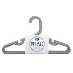 Delta Gray Nursery Hangers 24 Pack for Baby, Toddler, Kids, Children (3 Packs of 8) (Gray)