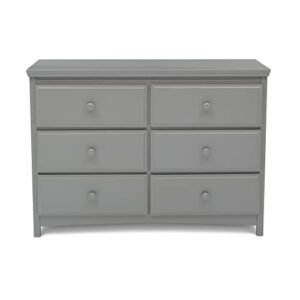 Delta Children Emerson 6 Drawer Dresser, Greenguard Gold Certified, Grey