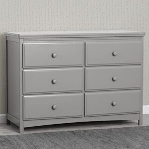 Delta Children Emerson 6 Drawer Dresser, Greenguard Gold Certified, Grey