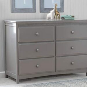 Delta Children Emerson 6 Drawer Dresser, Greenguard Gold Certified, Grey