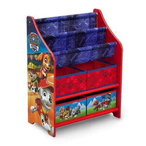 delta children nick jr. paw patrol book and toy organizer