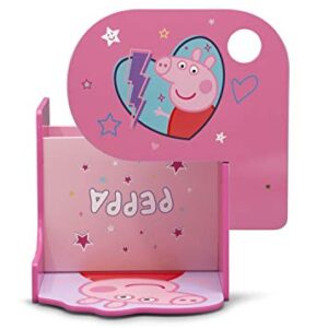 Delta Children Chair Desk with Storage Bin - Ideal for Arts & Crafts, Snack Time, Homeschooling, Homework & More - Greenguard Gold Certified, Peppa Pig