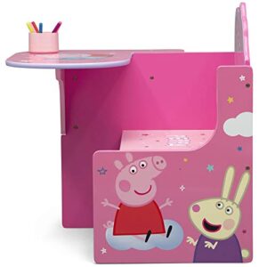 Delta Children Chair Desk with Storage Bin - Ideal for Arts & Crafts, Snack Time, Homeschooling, Homework & More - Greenguard Gold Certified, Peppa Pig