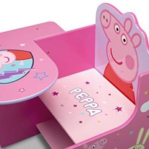 Delta Children Chair Desk with Storage Bin - Ideal for Arts & Crafts, Snack Time, Homeschooling, Homework & More - Greenguard Gold Certified, Peppa Pig