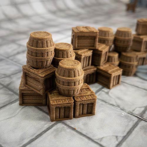 Extruded Gaming Storeroom Crates and Barrels