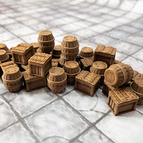 Extruded Gaming Storeroom Crates and Barrels