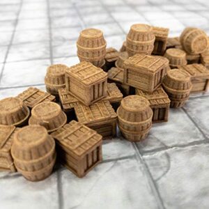 Extruded Gaming Storeroom Crates and Barrels