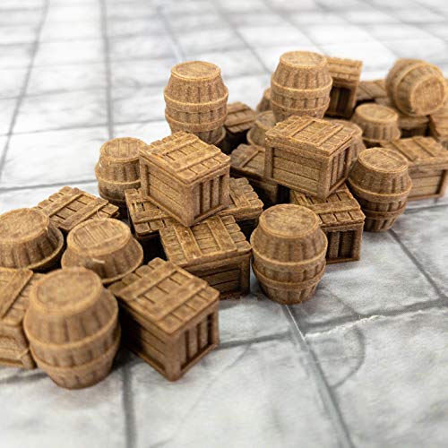 Extruded Gaming Storeroom Crates and Barrels