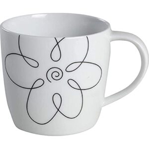 crate & barrel daisy doodle mug