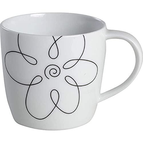 Crate & Barrel Daisy Doodle Mug