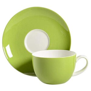 crate & barrel hamptons green cup & saucer