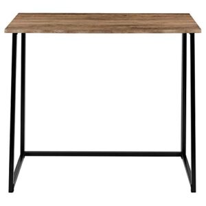 Flash Furniture Small Rustic Natural Home Office Folding Computer Desk - 36"