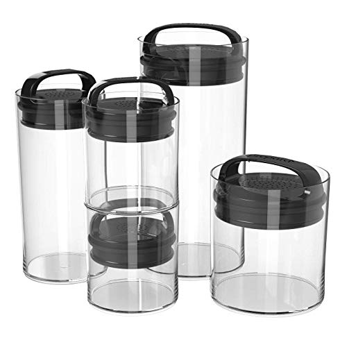 Room Essentials Household Food or Beverage Storage Containers, Black