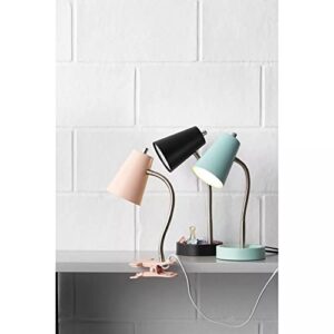 Room Essentials Clip Table Lamp Grey (Includes LED Light Bulb)