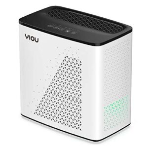 yiou air purifiers for home large room up to 547 ft², h13 true hepa air filter 20db air cleaner odor eliminator for allergies smoke dust pollen, black