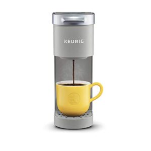 keurig k-mini coffee maker, single serve k-cup pod coffee brewer, 6 to 12 oz. brew sizes, studio gray