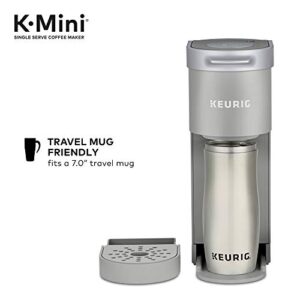 Keurig K-Mini Coffee Maker, Single Serve K-Cup Pod Coffee Brewer, 6 to 12 oz. Brew Sizes, Studio Gray