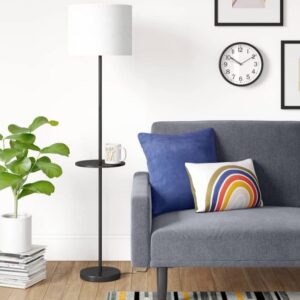 Floor Lamp with Shelf (Includes LED Light Bulb) Black - Room Essentials