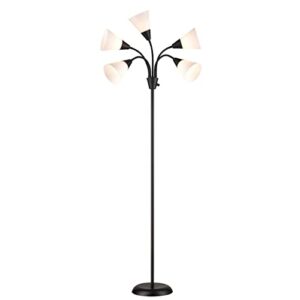 room essentials 5 head floor lamp black