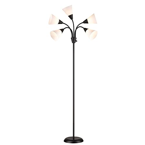 Room Essentials 5 Head Floor Lamp Black