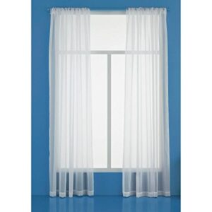 room essentials sheer window panel 60″x63″ white