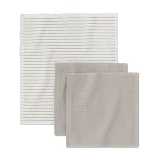 ROOM ESSENTIALS™ - 9pk Dish Cloths (3 Striped, 6 Solid) - Jet Gray