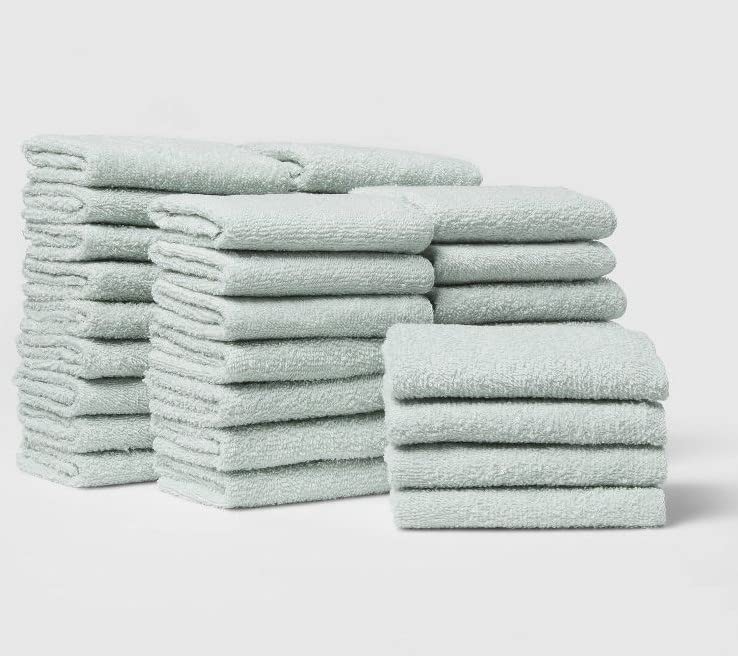 36 Pack Washcloth Bundle - Room Essentials™ Mint Color