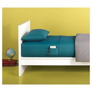 Room Essentials Dorm Bed Microfiber with Storage Pocket (Twin XL, Cloudy Turquoise)