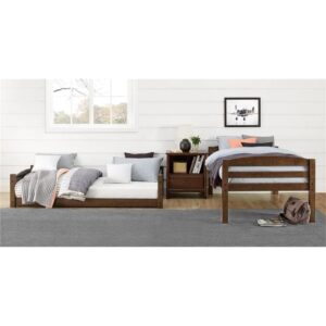 Dorel Living Sierra Twin over Twin Bunk Bed | Mocha | DL7891 model