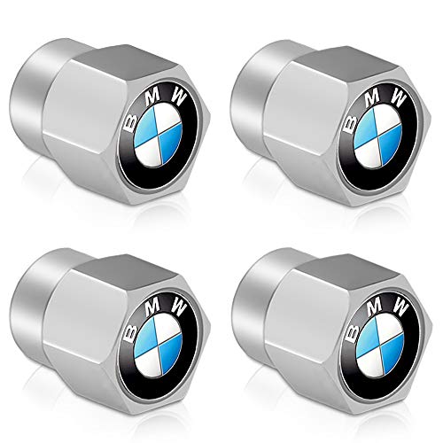 Tire Valve Stem Caps,Wheel caps Compatible with BMW X1 X3 M3 M5 X1 X5 X6 Z4 3 5 7 Series Logo Styling Decoration Metal Air Valve Cover Accessories,4 Pieces