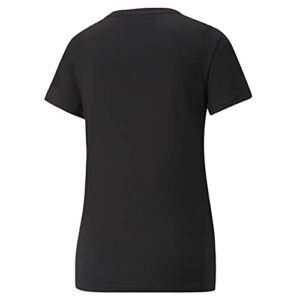 PUMA Women's Standard BMW MMS Essentials Logo Tee, Black, X-Small