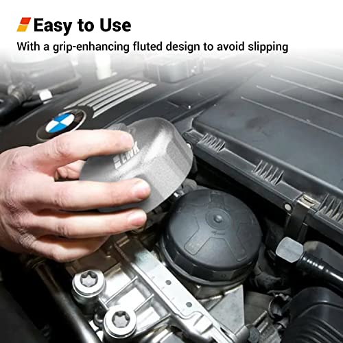 EWK 86mm 16 Flutes Forged Oil Filter Wrench for BMW Cartridge Style Oil Filter Housing Cap