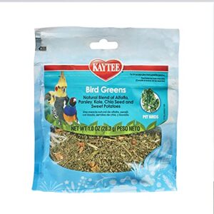 kaytee bird greens treat for all pet birds, 1 oz