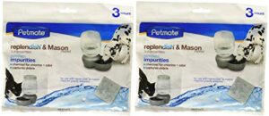 petmate replendish charcoal replacement filters (2 packages)