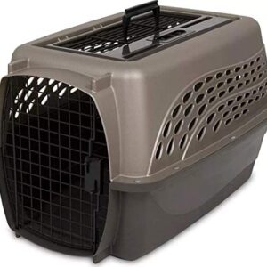 Petmate Two-Door Small Dog Kennel & Cat Kennel (Top Loading or Front Loading Pet Carrier, Great for Small Animals, Made with Recycled Materials, 24 inches in Length) For Pets up to 15 Pounds