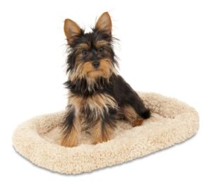 petmate aspen pet bolster style kennel mat, 16 by 9-inch